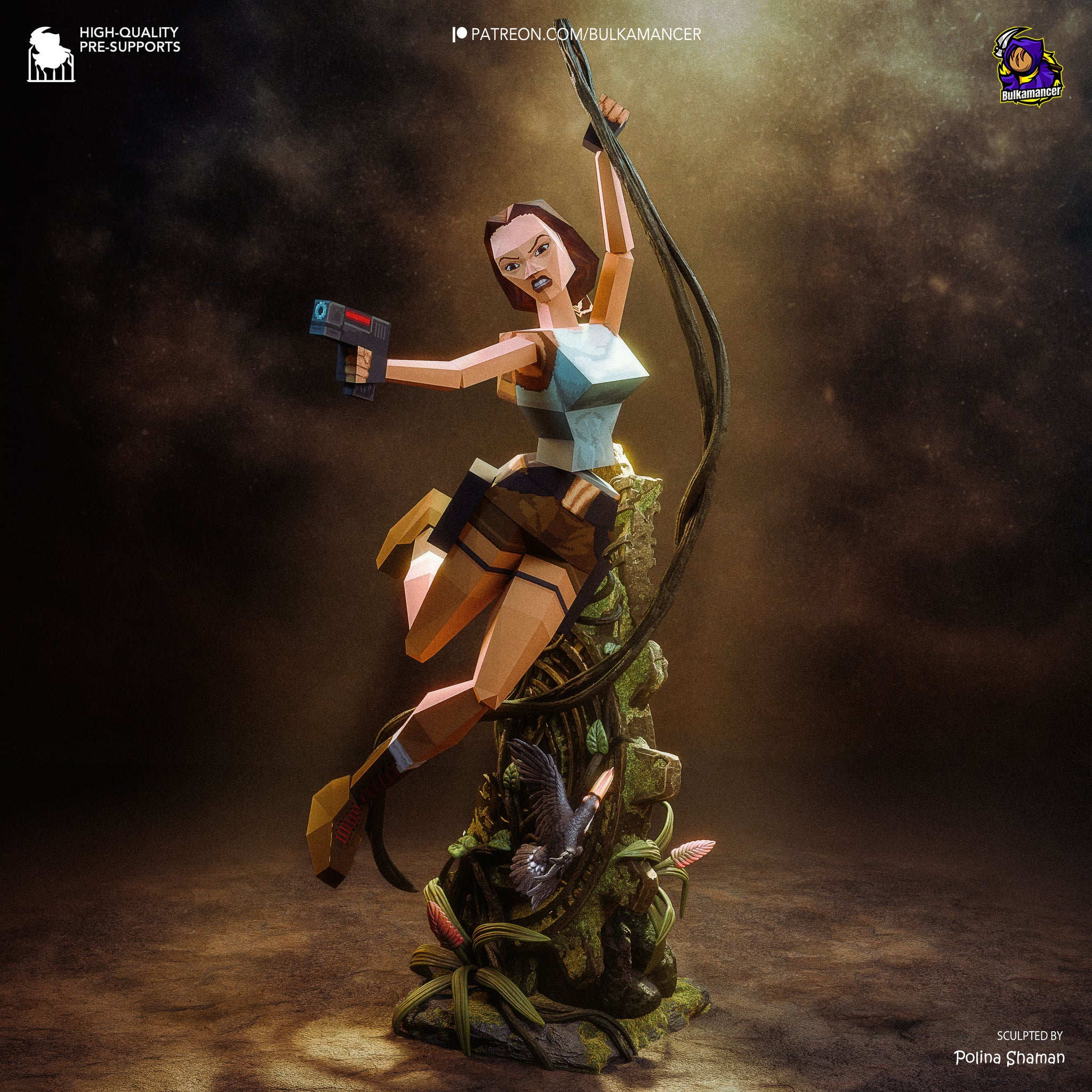Figurine à peindre - Lara Croft – Daëlys Art